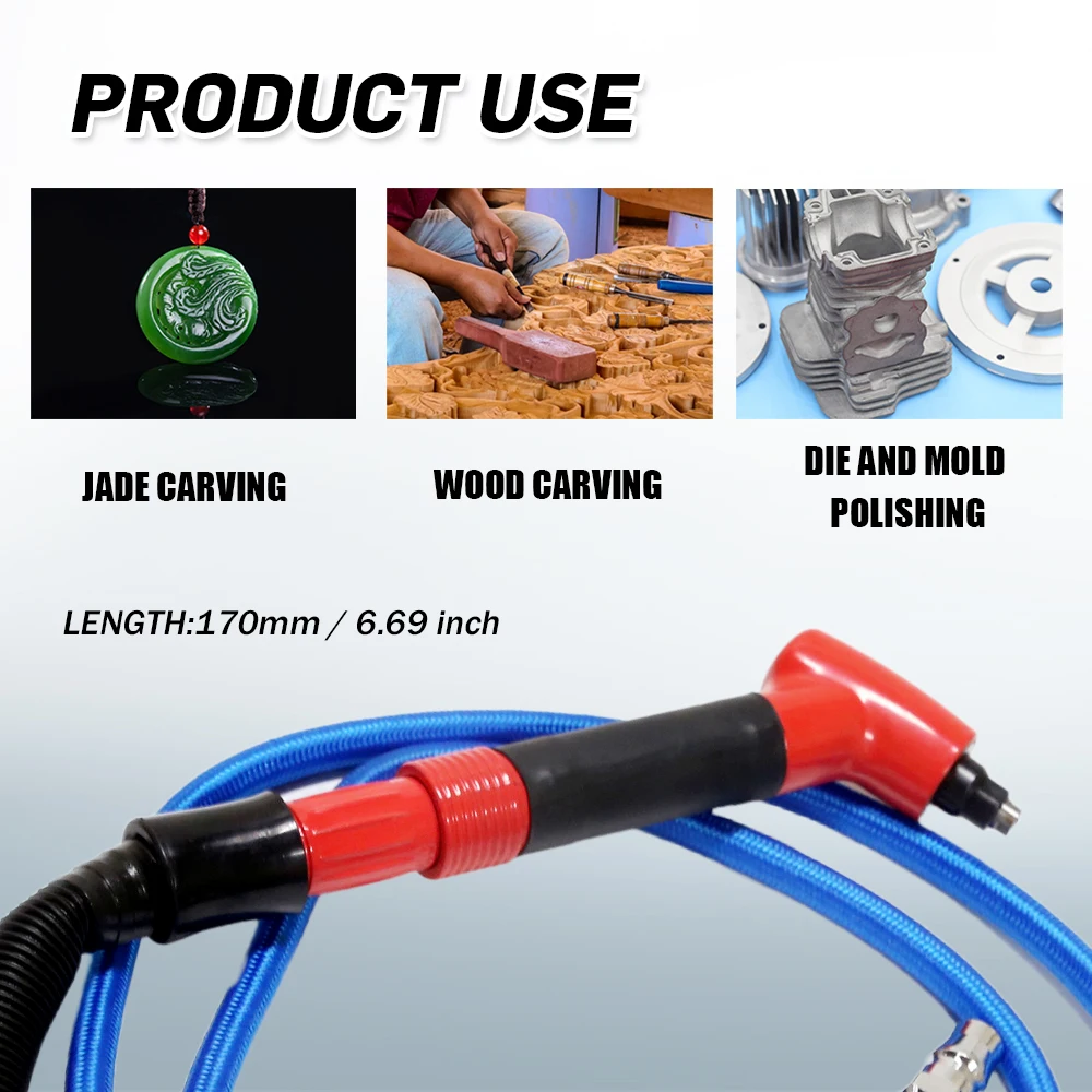 Air Micro Grinder Pencil - 35,000 RPM Grinding Tool