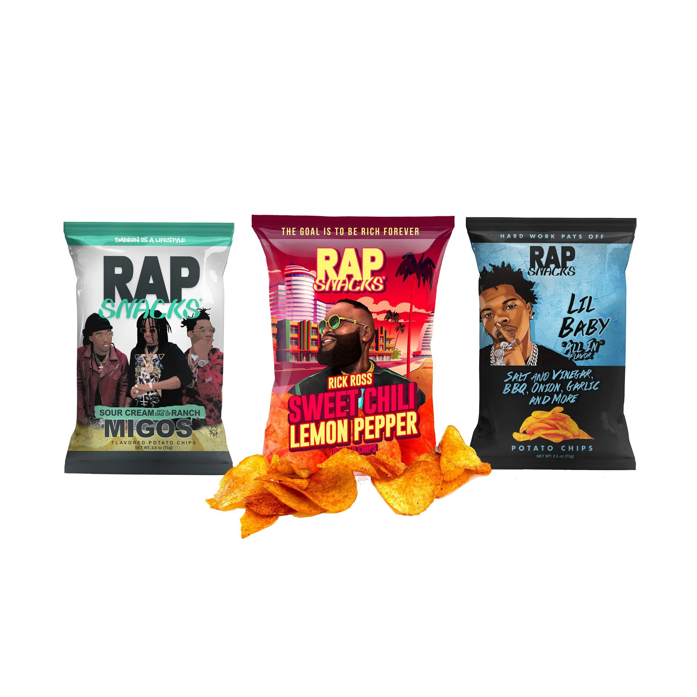 Rapsnacks Official Rap Snacks Potato Chips Variety Pack Buy Rap Snacks Cheddar Bbq Potato