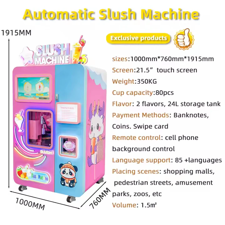 Fully Automatic Slush Vending Machine Commercial Smoothie Vending ...