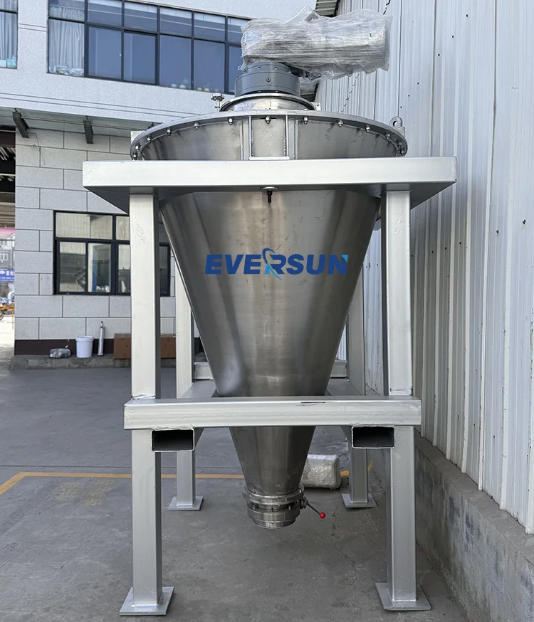 Ceramic Powder Particle Conical Mixer Food Seasoning Powder Twin-screw ...