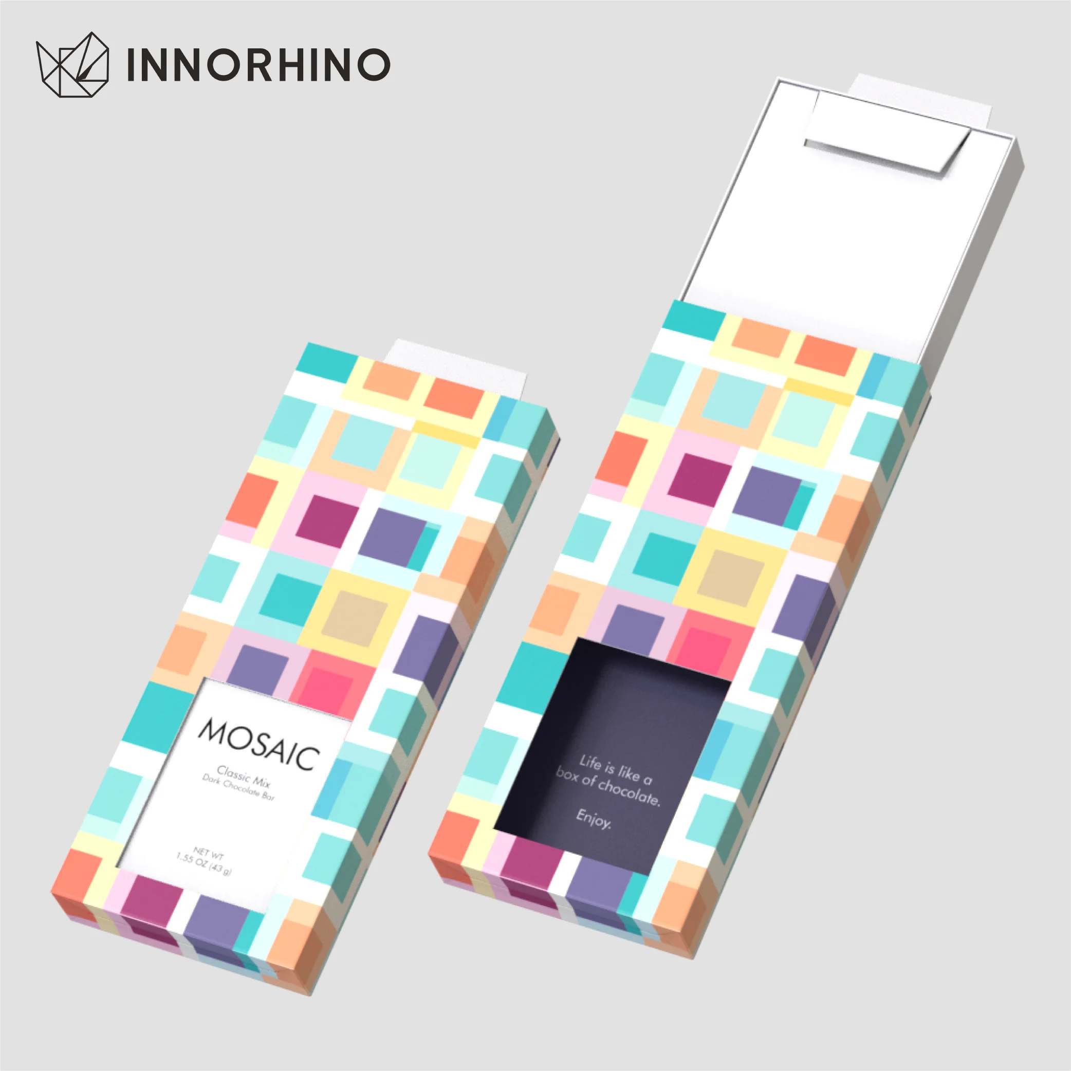 Custom Small Folding Carton Drawer Box for Snacks & Chocolates