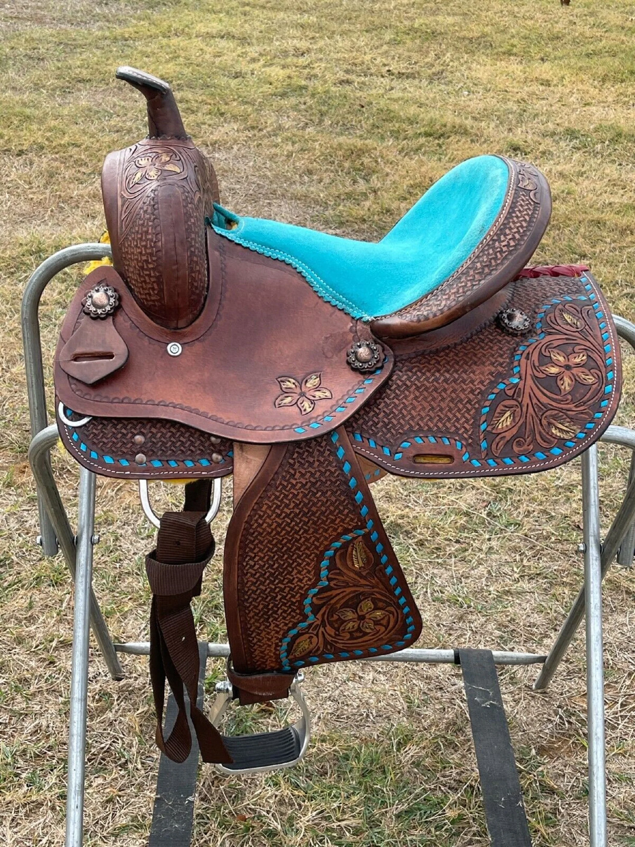 Premium Quality Western Leather Horse Saddle With Matching Horse Tack ...