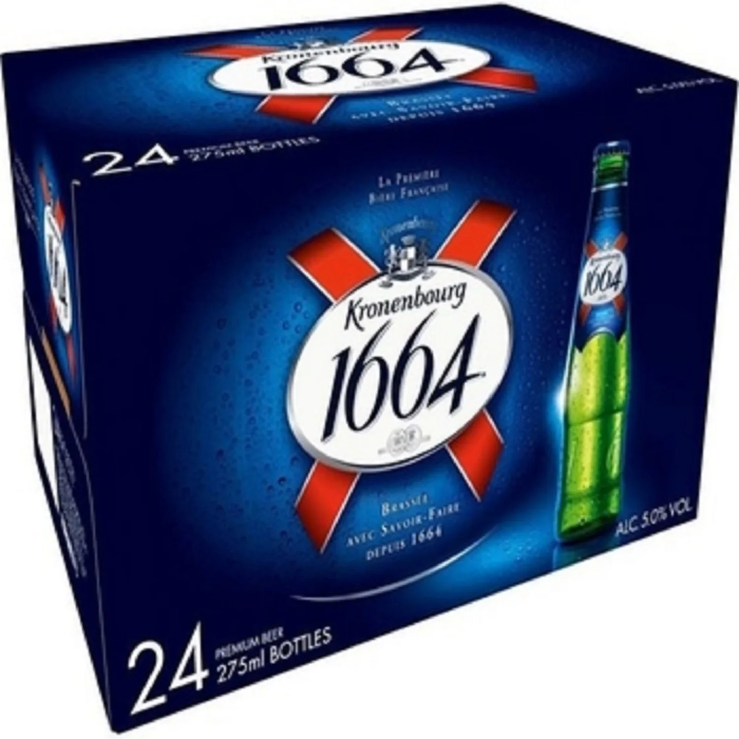 French Origin Kronenbourg 1664 Blanc Beer In Blu 25cl And 33cl Bottles ...