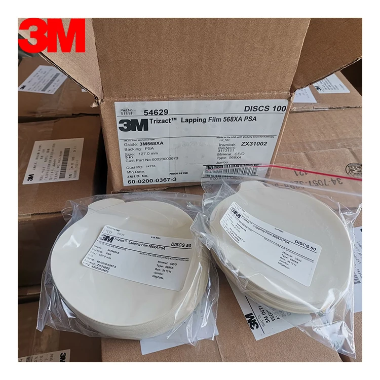 3M 127mm Micron Sized Wet Dry Cerium Finishing Oxide Trizact Hookit ...