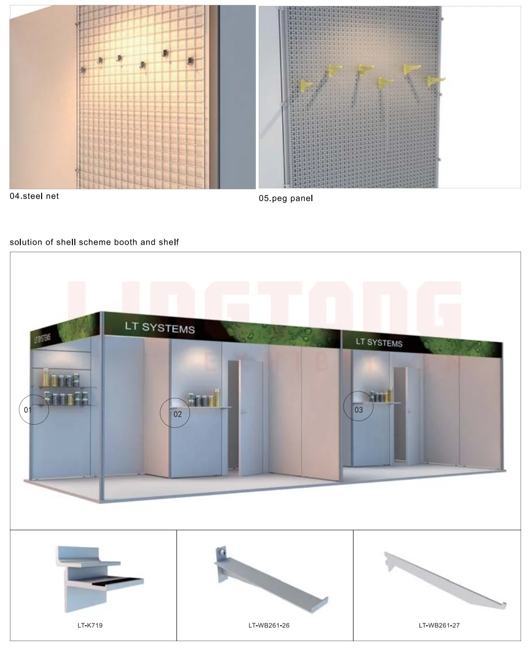 Modular Size Booth Stand - Movable Office Divider Panels