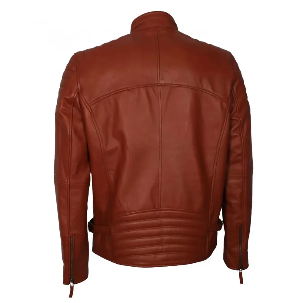 Pure Leather Fancy Fashion And Racing Men's Jackets Quick Drying ...