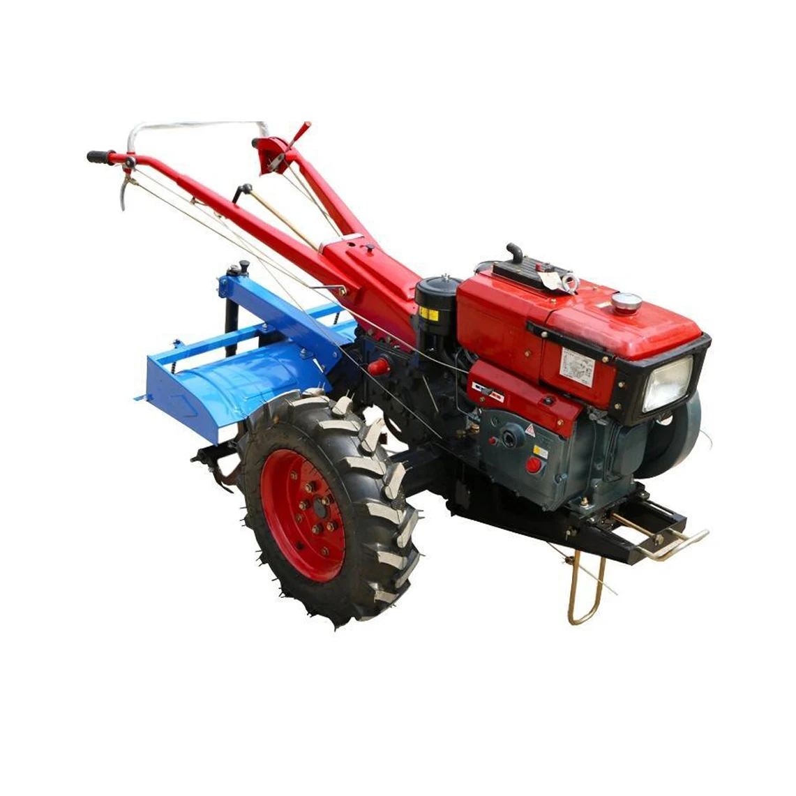 Farm Mini 2wd Wheeled Walk-behind Tractor 15hp 18hp 20hp Two Wheel Diesel Walking Tractor For ...
