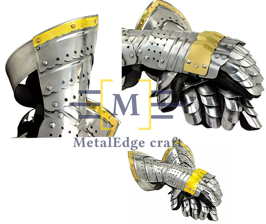 Body Templar Armor - Medieval Warrior Steel Gothic Gauntlet