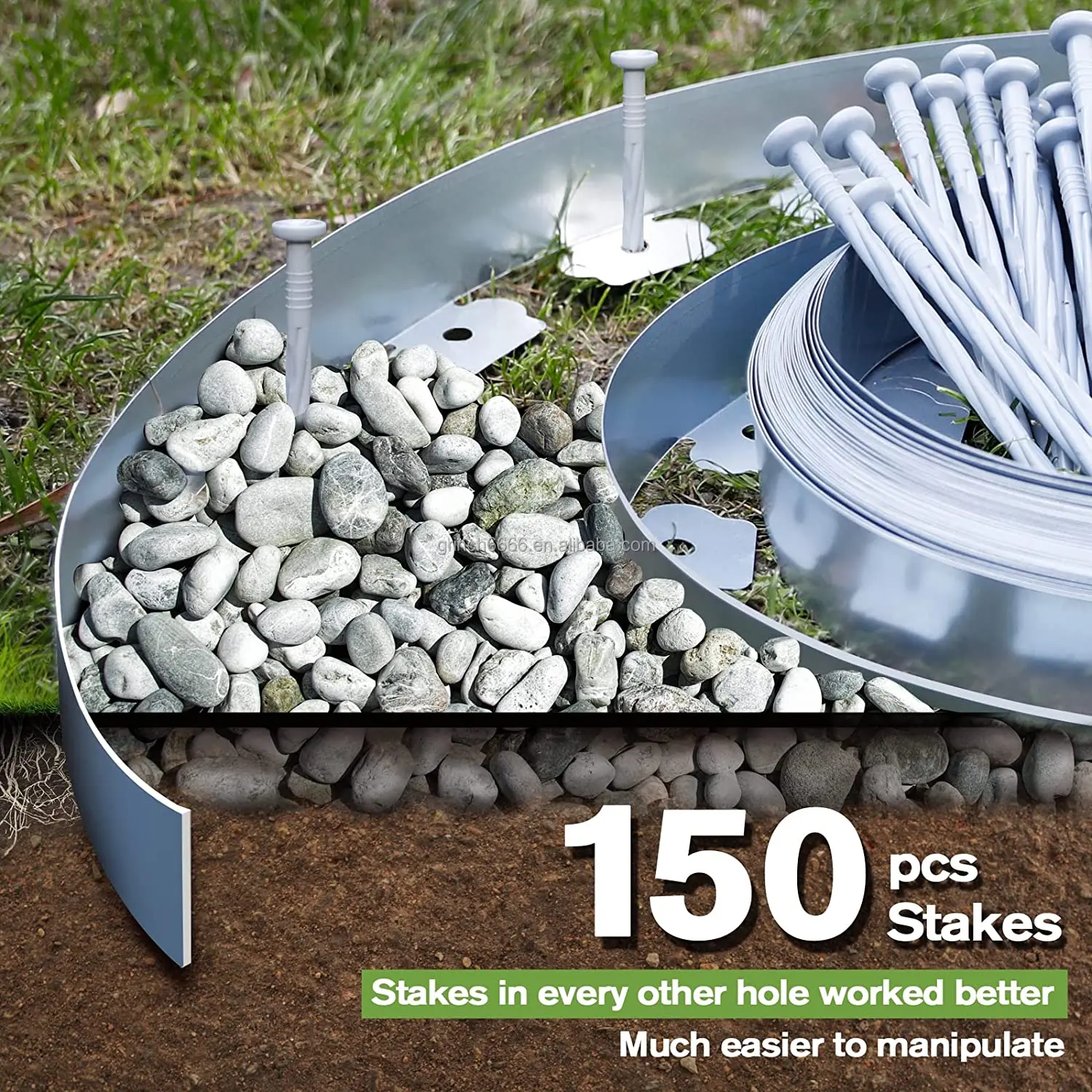 Multifunctional Lawn Edging Border Stainless Steel Landscape Garden ...