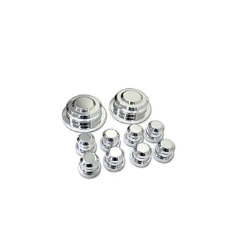 Chrome Billet Aluminum 10-pc Strut Tower Cap Set For Mustang ...
