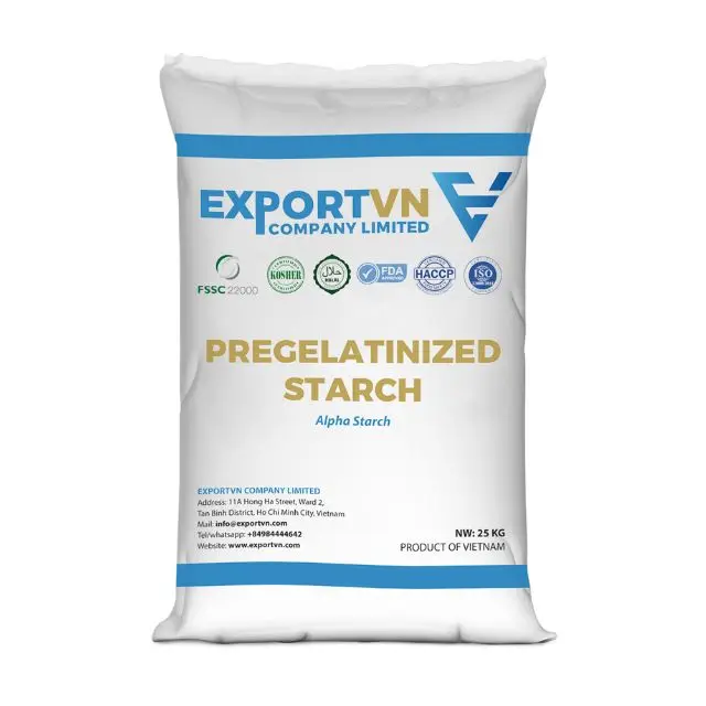 Vietnam Wholesale Industrial Grade Pregelatinized Tapioca Starch For ...