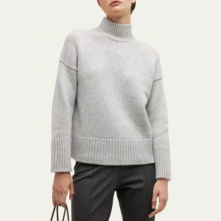 2024 Girl's Plain Ripped Sweater Plus Size Oversized Wool Knitted ...