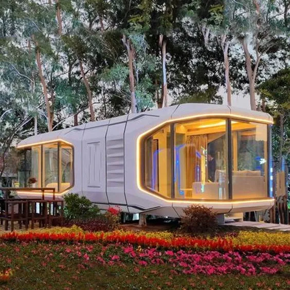 Expandable Container Casas Capsule Hotel Housing Tiny Capsule Prefab ...