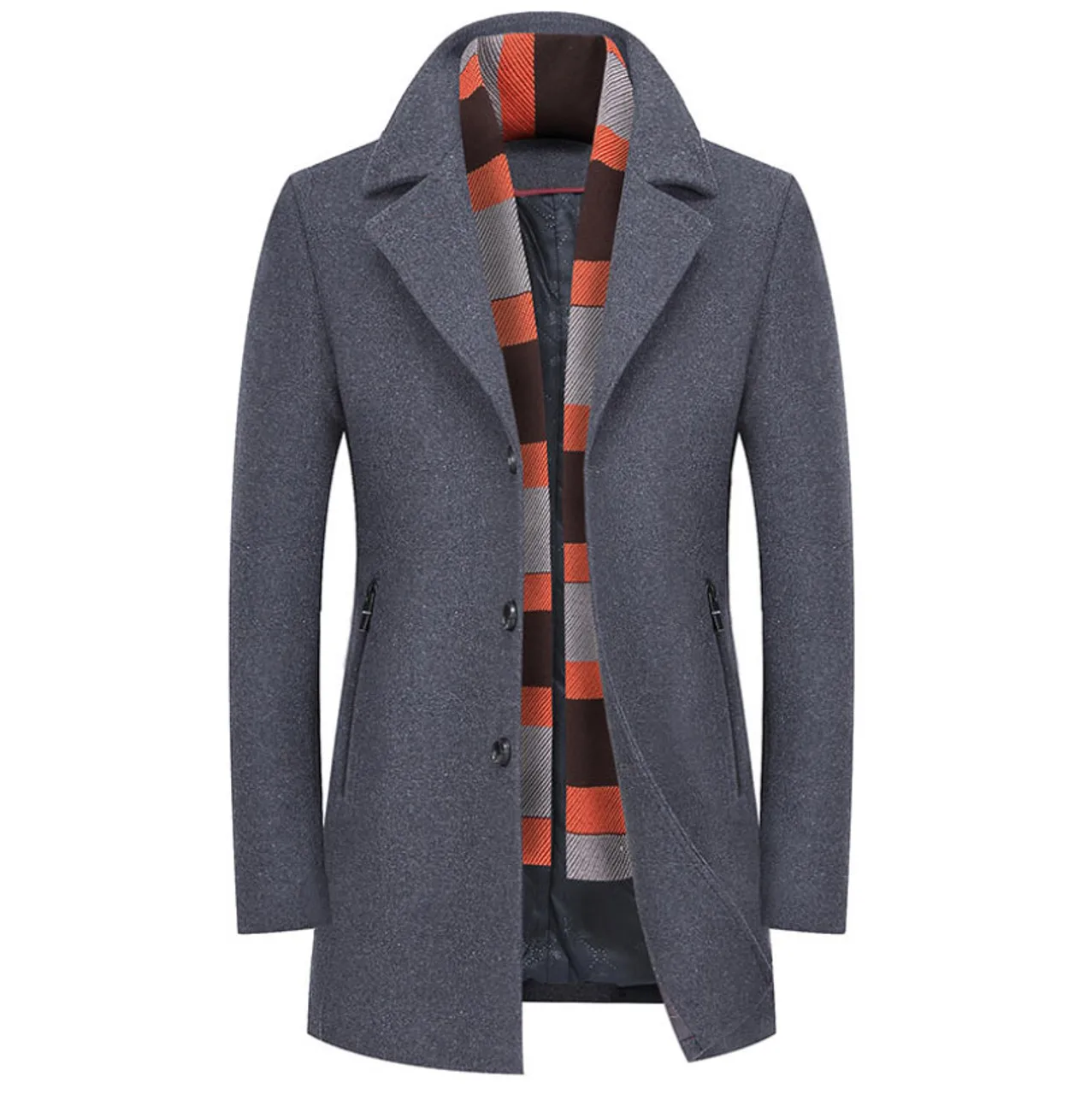 Wholesale Stylish Men's Wool Overcoat Elevate Your Look With This ...