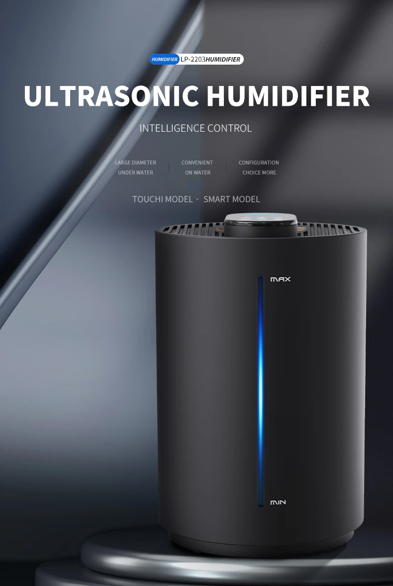 Custom 5.5l Large Capacity Water Tank Ultrasonic Cool Warm Mist Air ...