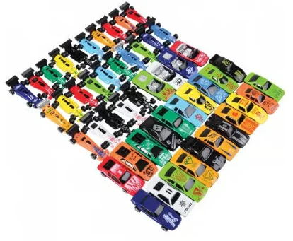 Small Plastic Car Model Children's Toy Car Set 1/64 Die Cast Miniature ...