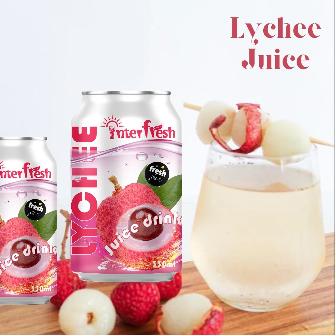 Lychee Tropical Fruit Juice Drink 330ml Canned Wholesale Price Fresh ...