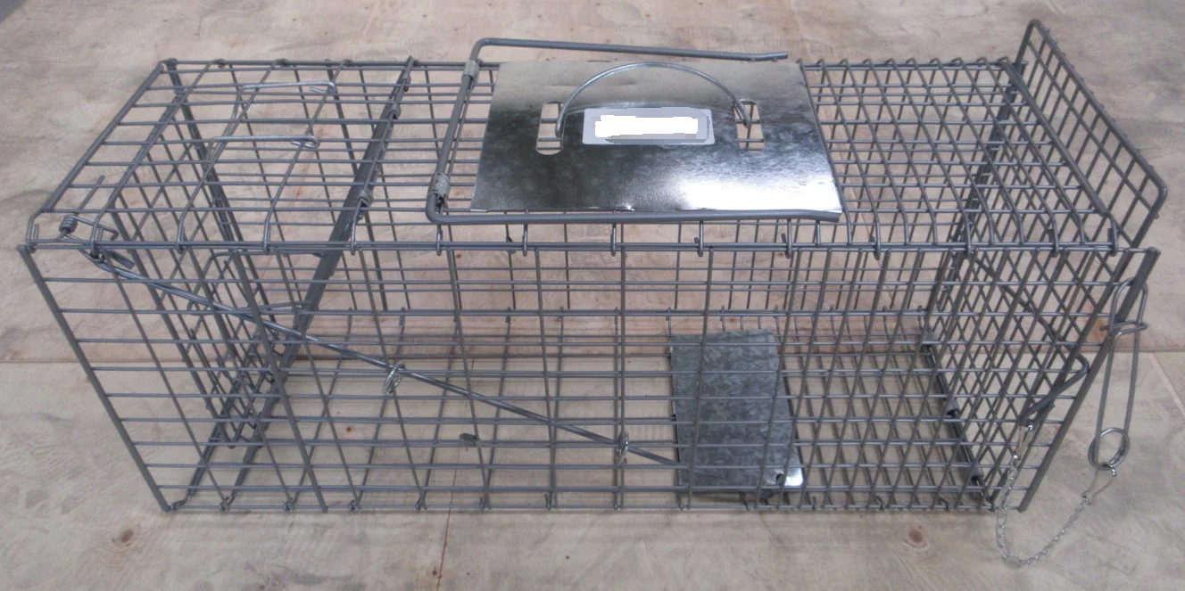 Small Collapsible Metal Eco-Friendly Animal Cage Trap Humane Live ...