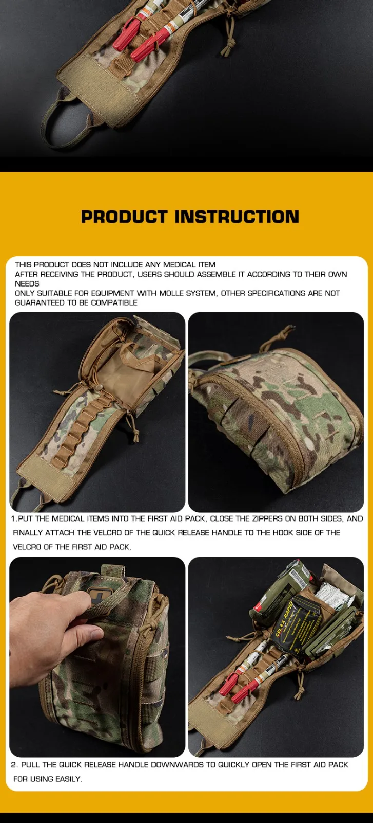 Custom Ifak Tactical Aid Kit Battle First Aid Kit Combat First Aid Seal ...