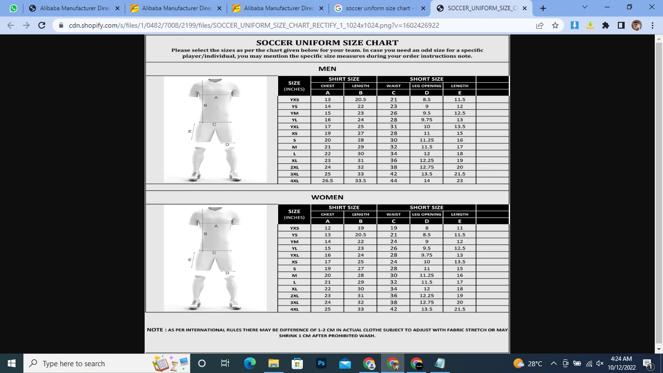 Full Sublimation Printing Sports Team Training Soccer Uniform For Men ...