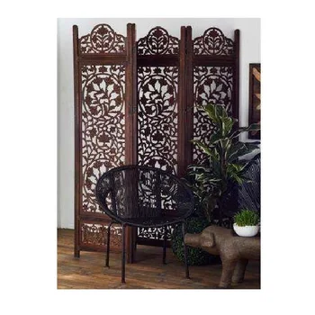 Wooden Partition In Colonial Style Design Decorative Panel Mango Wood ...