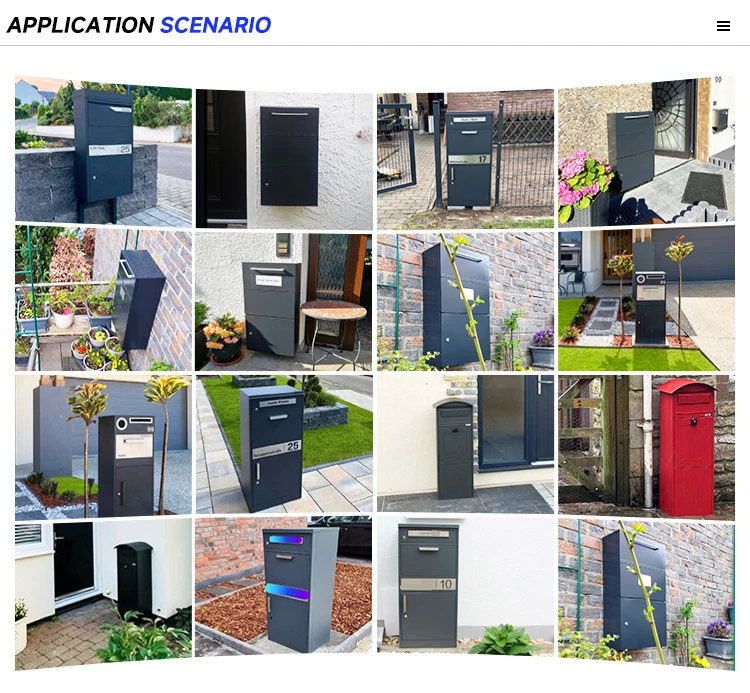 Outdoor Safety Metal Mailbox Outdoor Packetbox Soft Dampening Mailbox ...