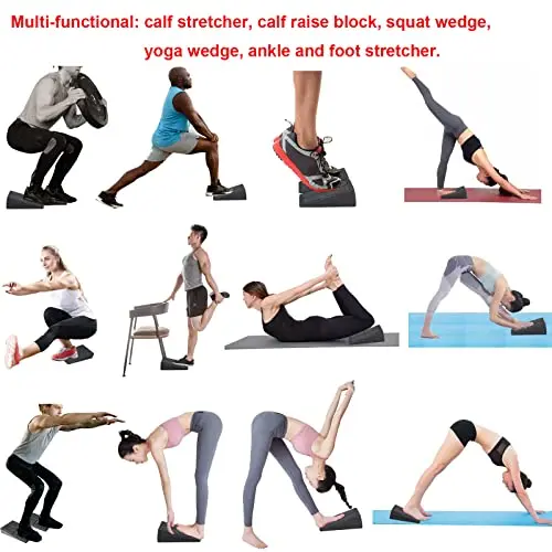 Epp Squat Wedge Block Adjustable Non-slip Squat Ramp Deadlift Wedge ...
