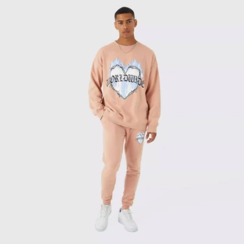 Oversized Custom Sweat Suit Heavyweight Acid Wash Hoodie And Jogger ...
