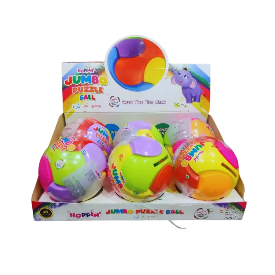 Wholesale Multicolor Hoppin Jumbo Puzzle Ball Toy Sweet Candy Set for Kids