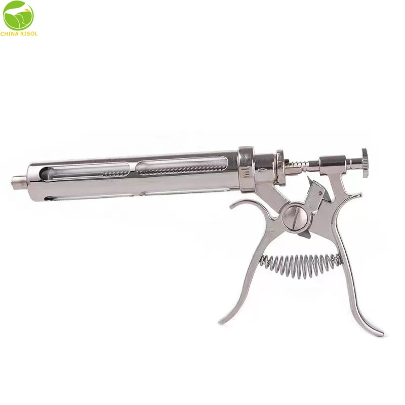 Adjustable Cow Horse Multidose Injector 10/20/30/50 Ml Pistol Grip Syringe Livestock - Buy ...