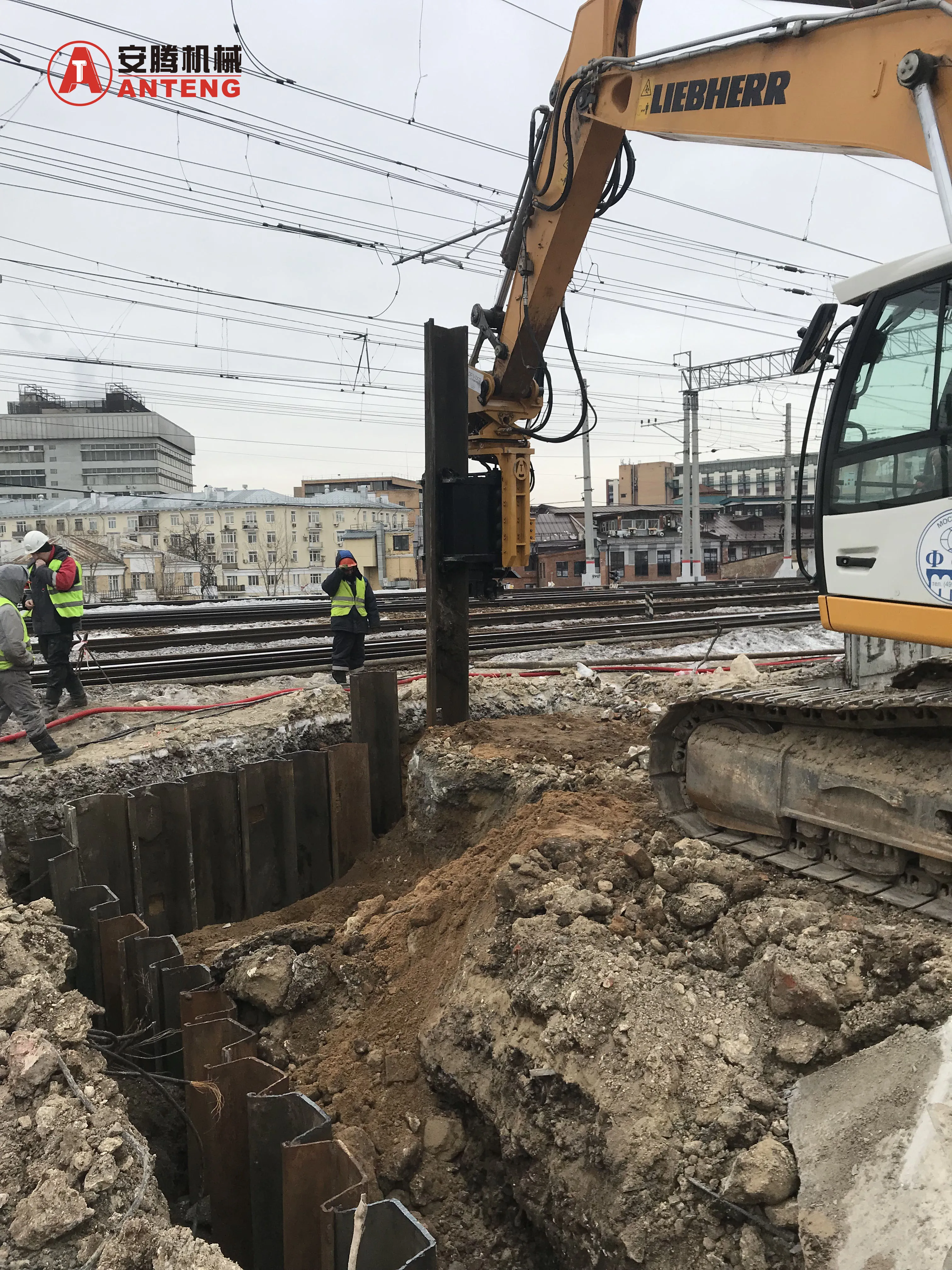 Hammer Vibro Pile Pneumatic Hammers Ripper Dz150a Suspended Tilting ...