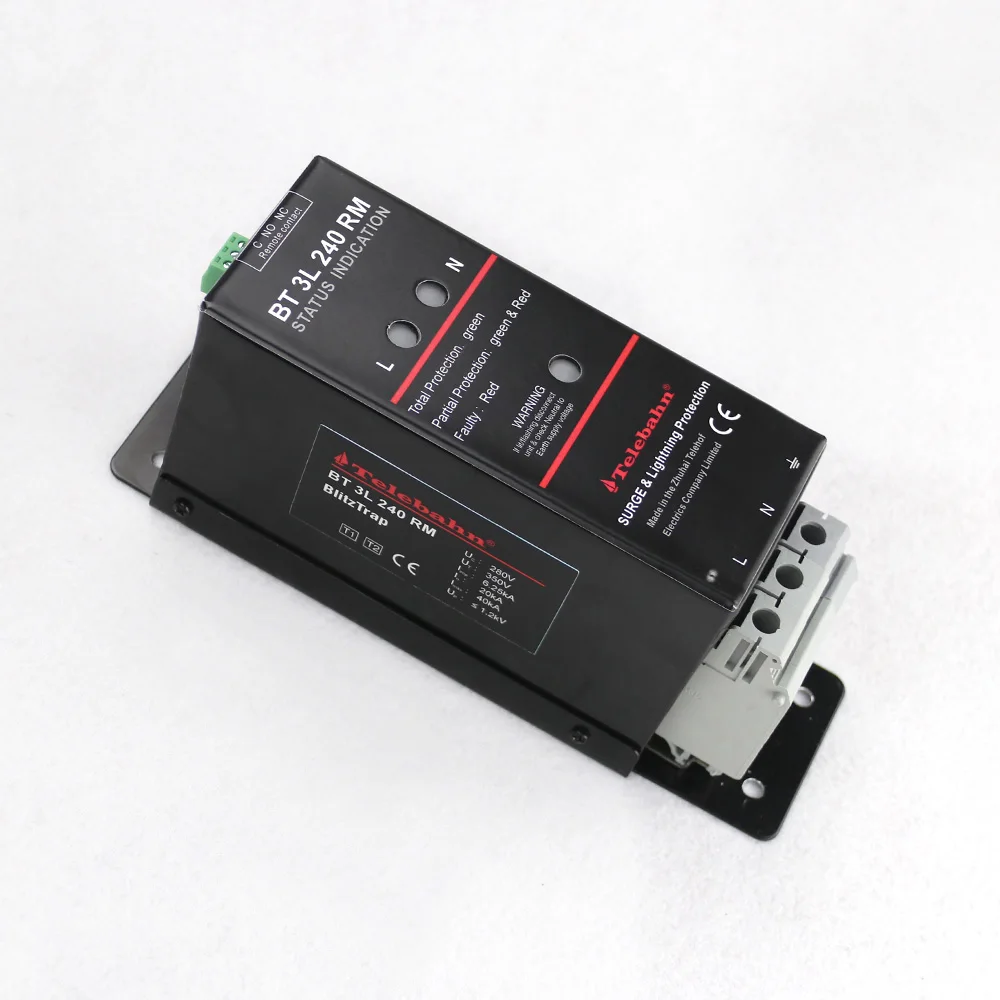 Power Surge And Lightning Protection Box Ac Spd I+ii+iii Class 280v 12 ...