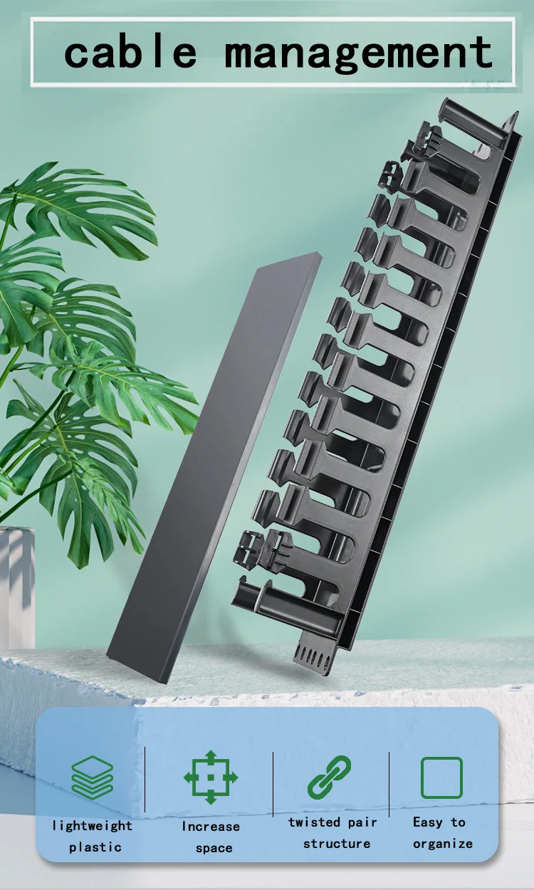 2U Cable Management Rack Mount - Efficient Cabling Solutions
