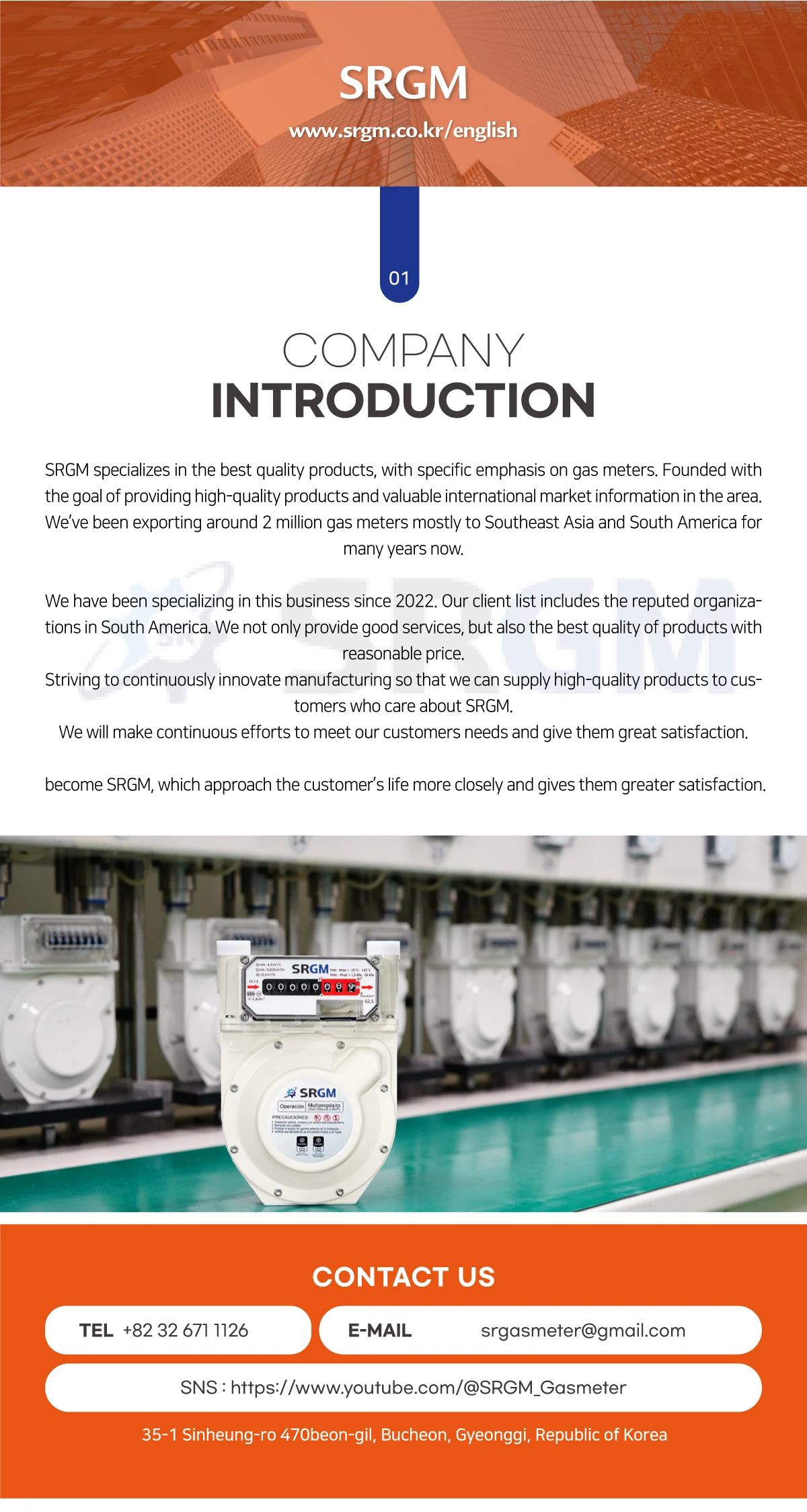 [SRGM]DiaphragmGAS METER G4.0 Made in Korea Aluminum Die Casting ...