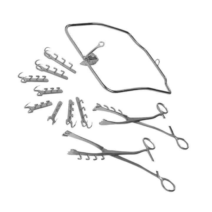 Rumenotomy Instruments Set 1 Frame 18 X 27 cm 2 Vulsellum Forceps 24 cm ...
