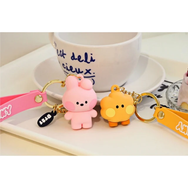 Bt21 Minini Characters Figure Keyrings Straps Decoration Id Cards Soft ...