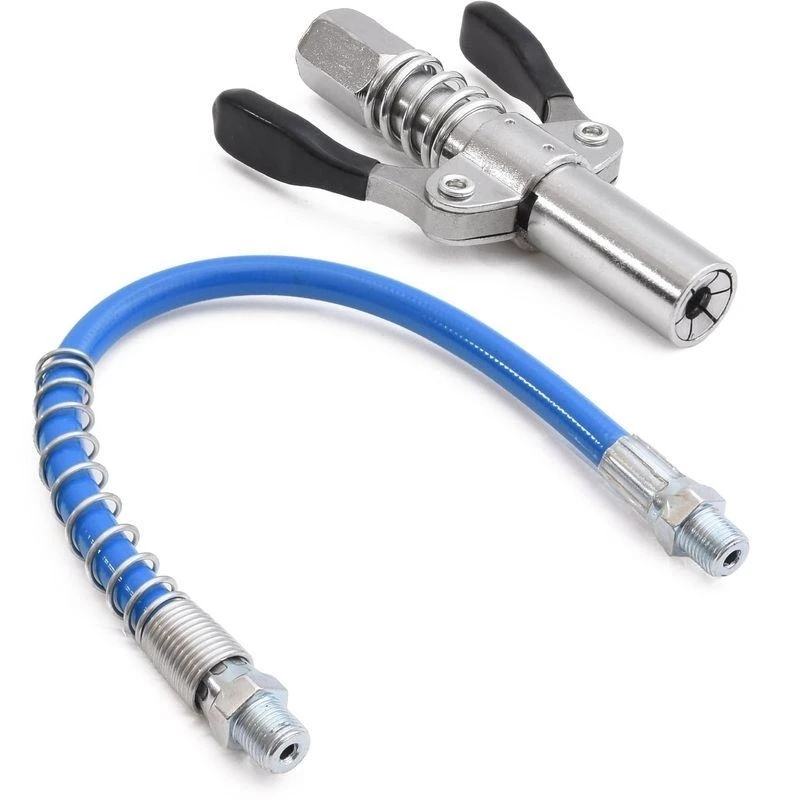 Double Handle Grease Gun Coupler High Pressure Quick Release Lock Oil ...