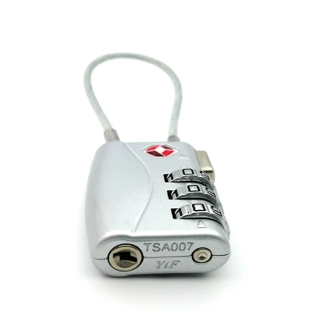 TSA Combination Padlocks 3 Digit Wire Lock Cable TSA Padlock TSA Travel ...