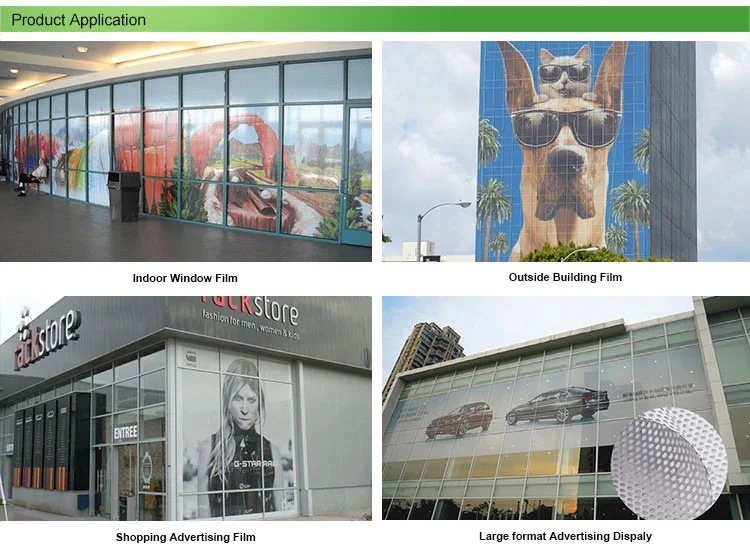 Pvc Printable One Way See Through Film Window Glass Advertising One Way ...