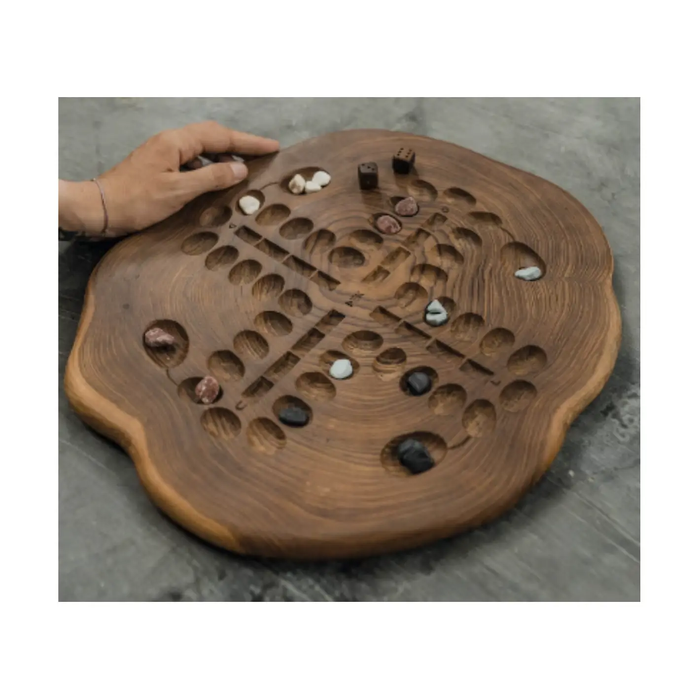 Customized Ludo Game - Handmade Wooden Board for All Ages