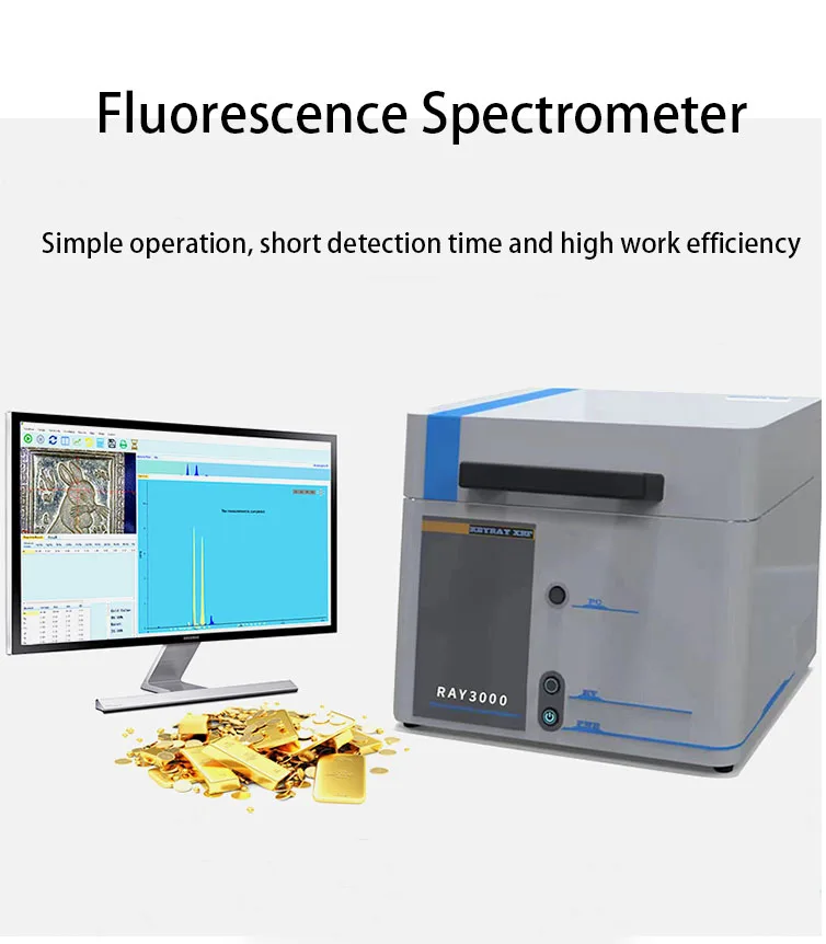 Spectrometer Gold Purity Tester Laboratory Touch Screen Gold Testing ...