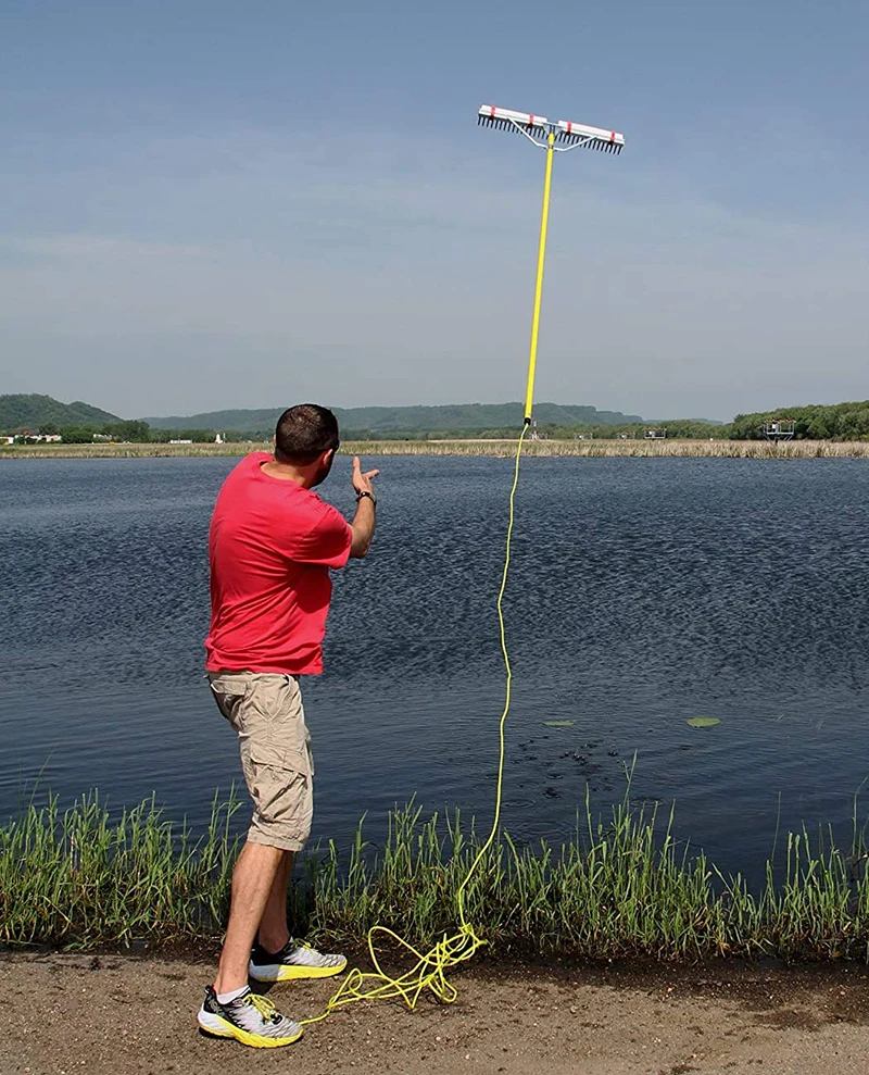 AromaNano Stainless Steel Razer Rake Weed Raker Collapsible All-Purpose ...