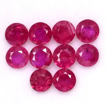 Lab Grown Reddish Pink Color Ruby Cabochon Far Loose Gemstone For ...