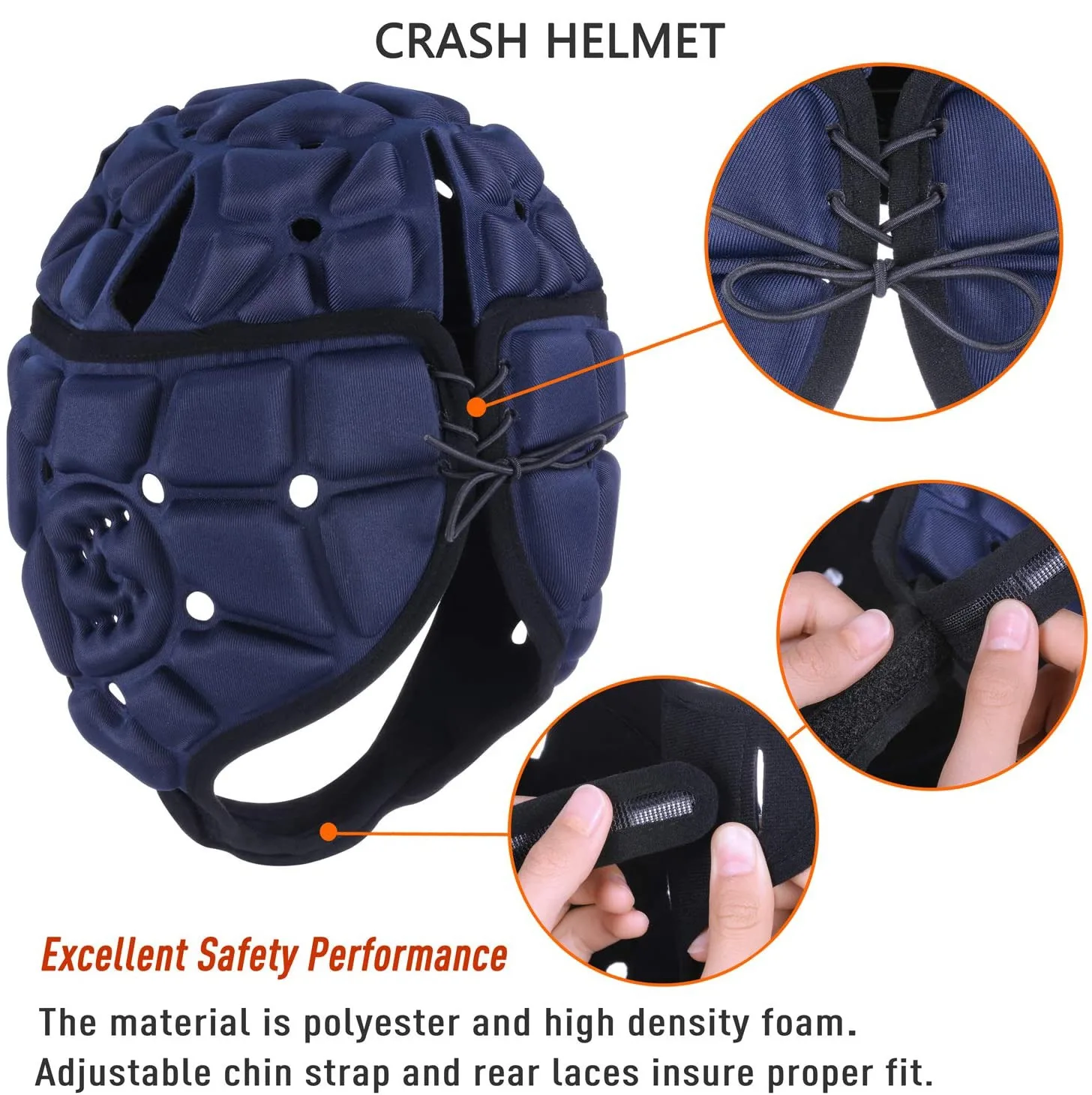 Rugby Helmet Soft Shell Headgear Soccer Headgear Scrum Hat Football ...