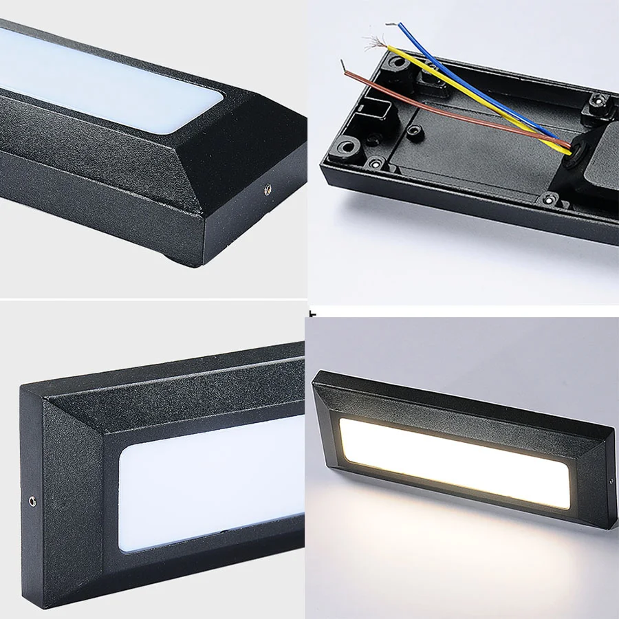 6w Rectangle Surface Mounted Stair Step Light Ac120v Ip65 Outdoor ...
