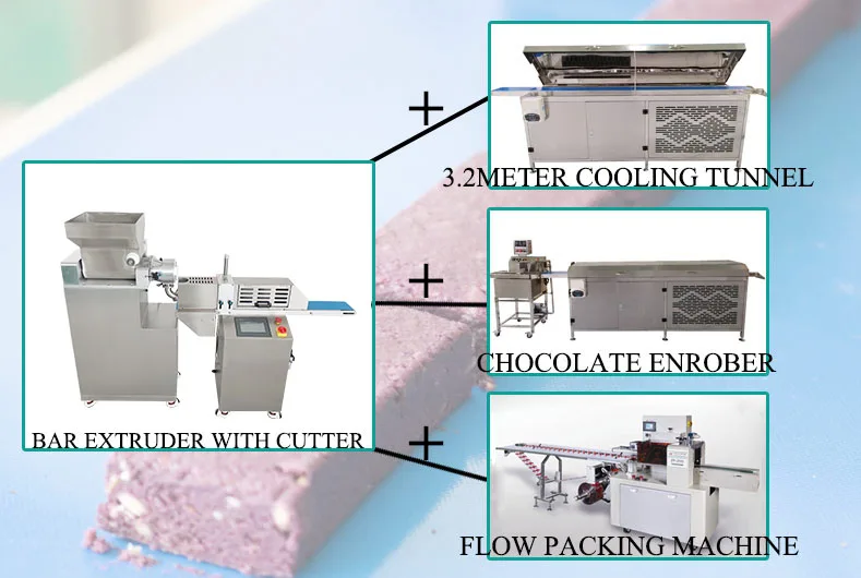 Automatic Small Protein Bar Machine - Efficient Production
