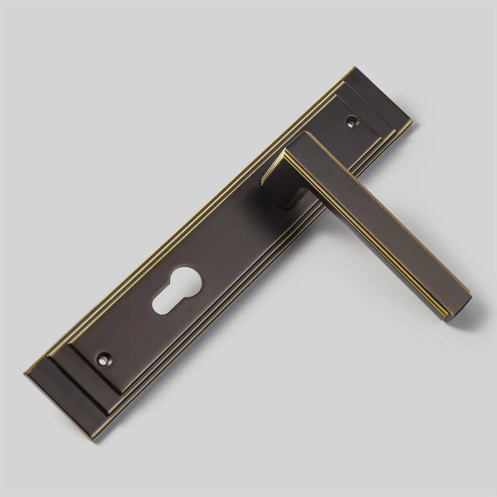 Goo-ki Classic Design Panel Yellow Satin Bronze 85 Hole Pitch Zinc ...