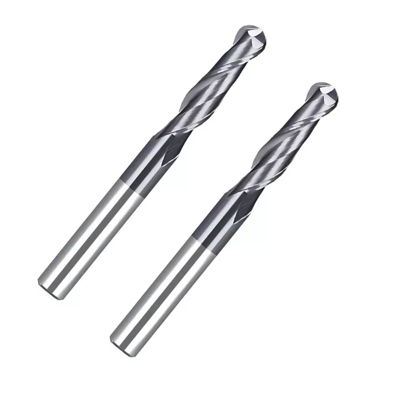 ArK 1/4'' Ball Nose CNC Router Bit 2-Flute UpCut Spiral Milling with ...