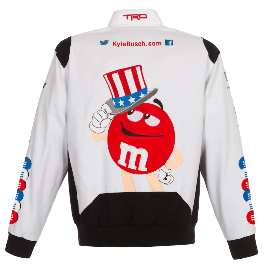 Kyle Busch M&M's Racing NASCAR Twill Jacket| Alibaba.com