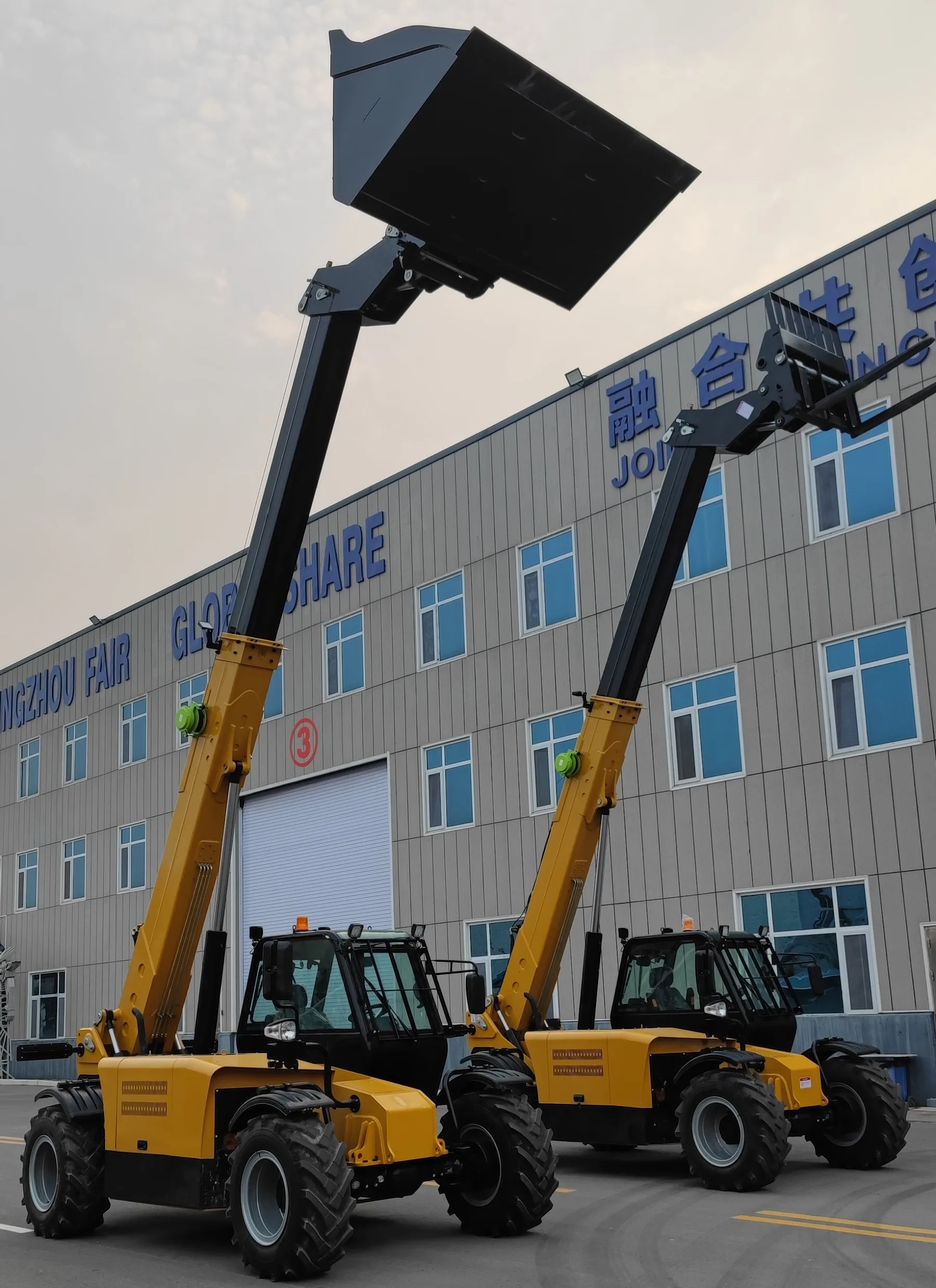 17 Meter Height Telescopic Boom Loaders 4.5ton Telehandlers Forklift ...